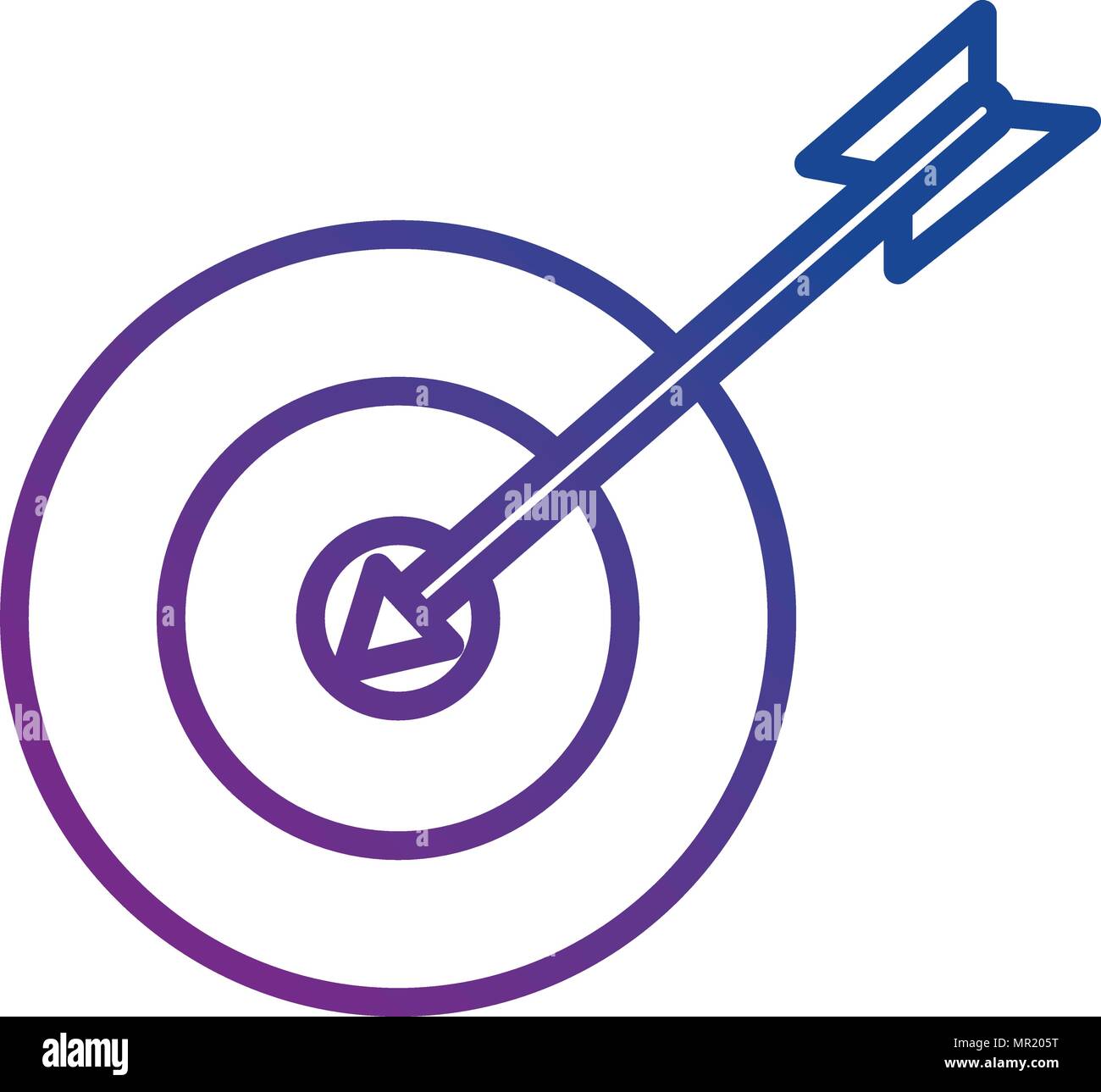 target with arrow icon Stock Vector Image & Art - Alamy