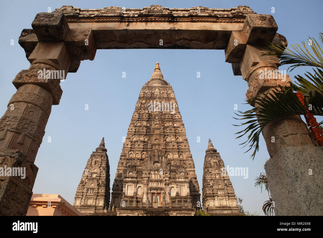 India, Bihar, Bodhgaya, The Mahabodhi Temple at Bodh Stock Photo - Alamy