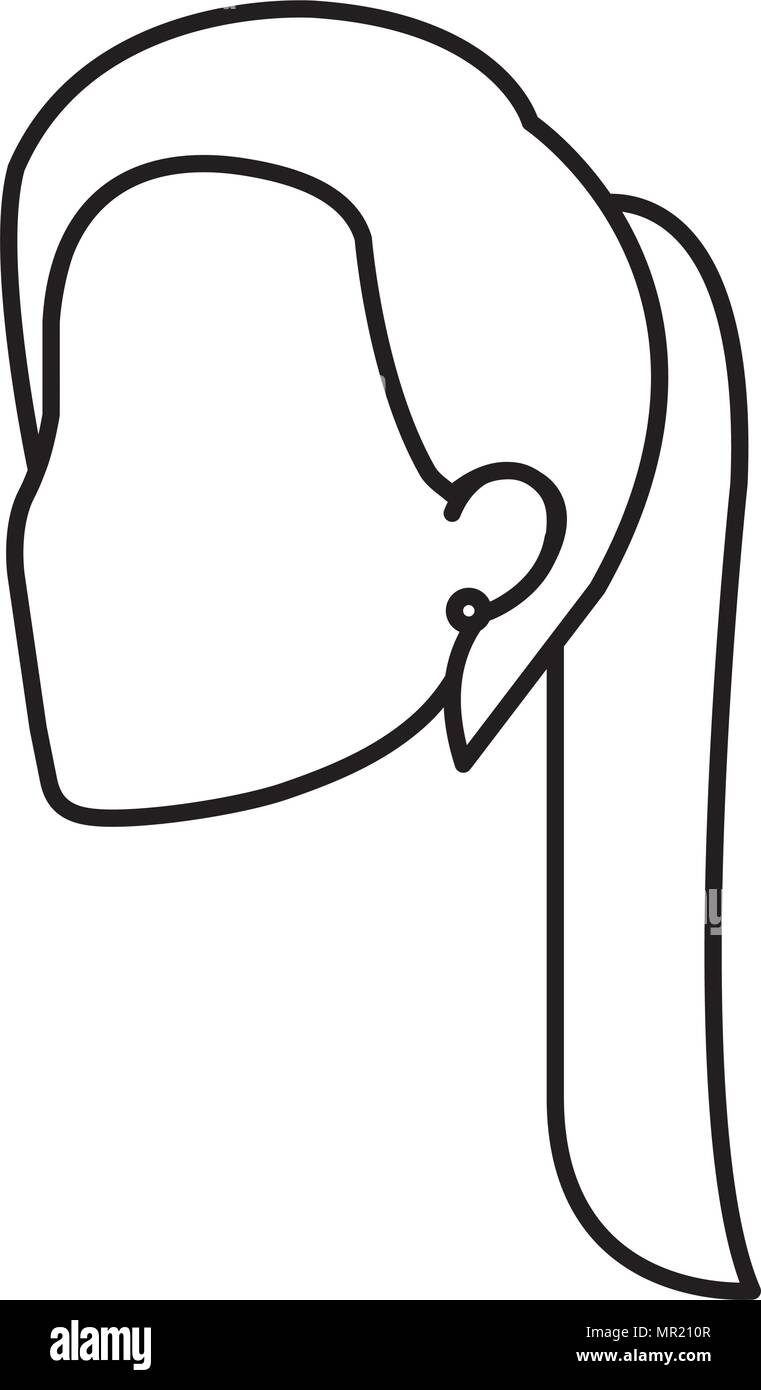 beautiful woman head avatar character Stock Vector Image & Art - Alamy