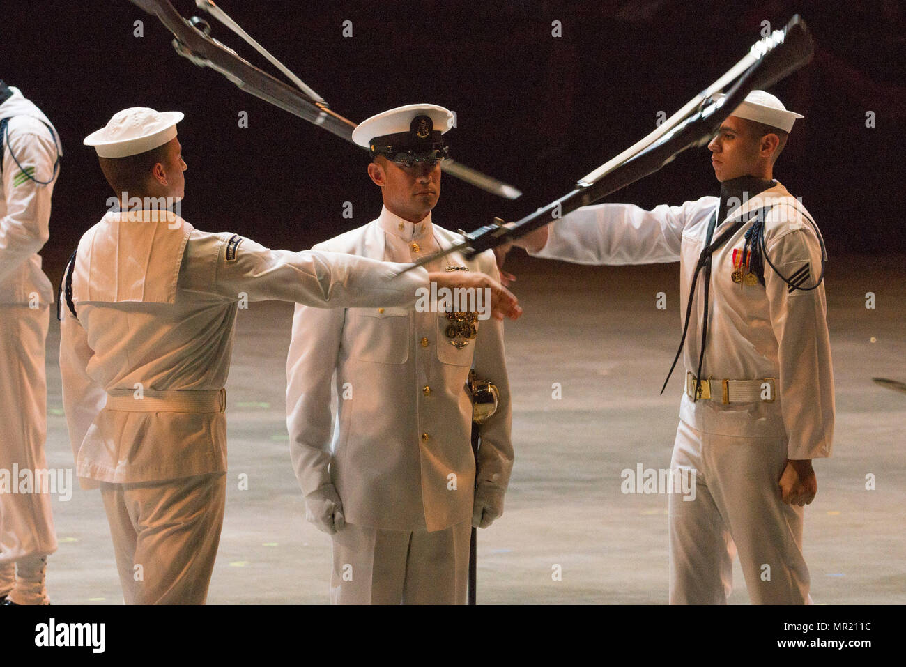 170429-N-HG258-355 NORFOLK (April 29, 2017) Members of the U.S. Navy ...