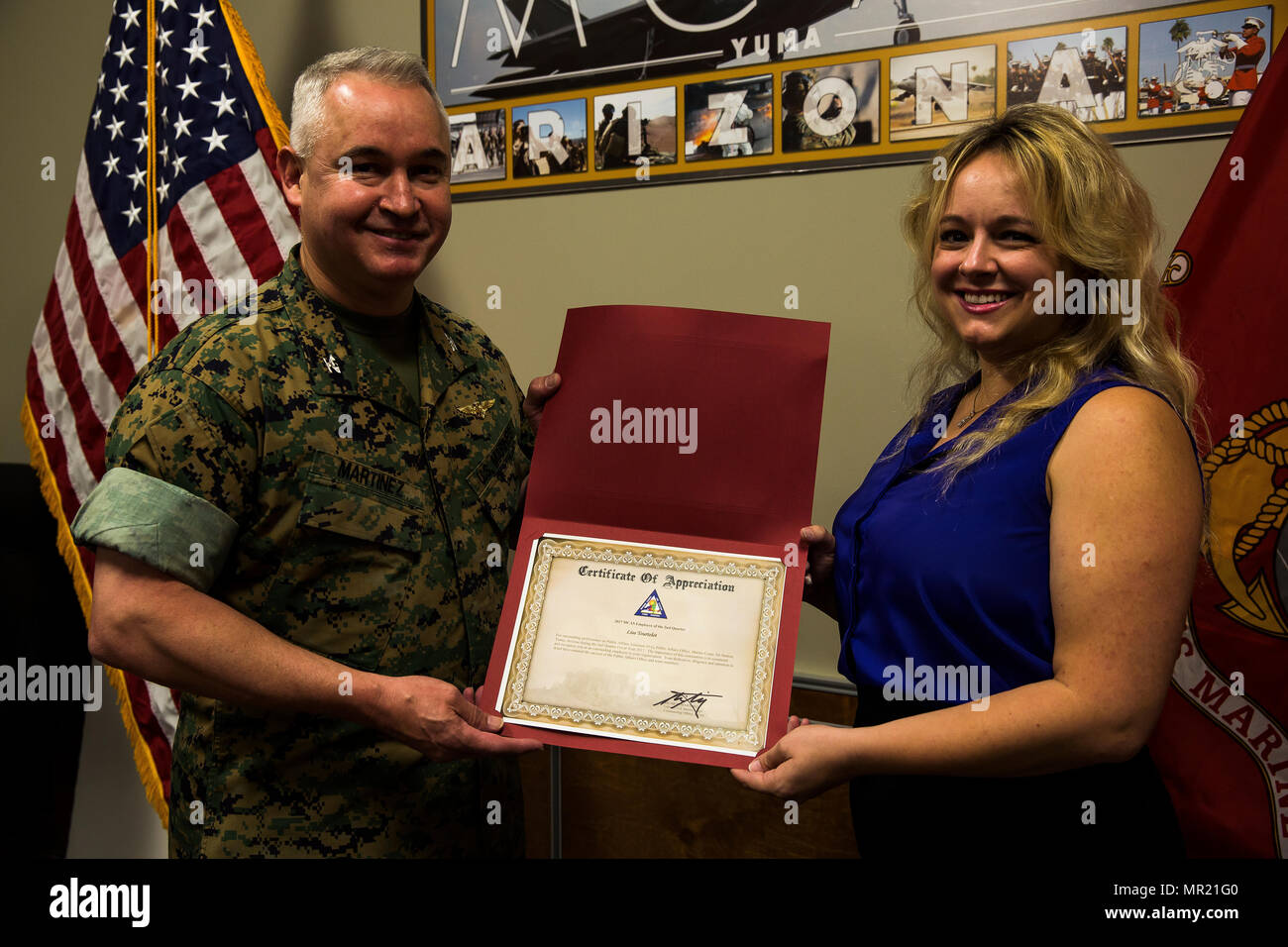 U.S. Marine Corps Col. Ricardo Martinez, the commanding officer of ...