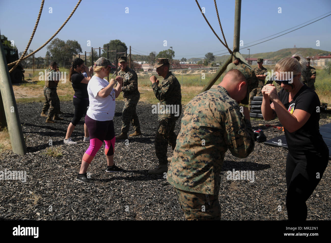Spouses learn martial arts from Marines with 9th Communication ...