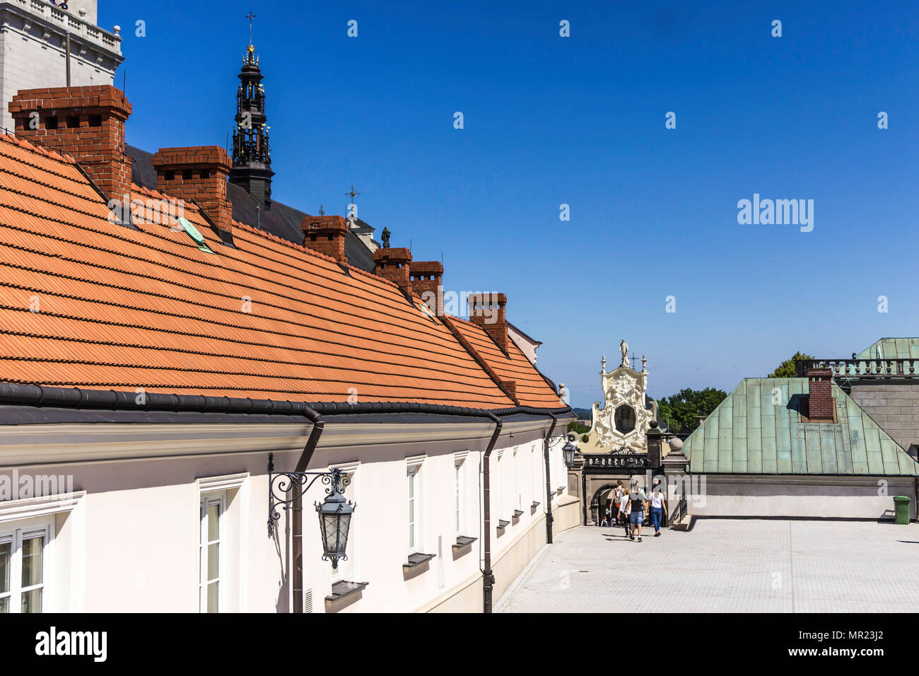A Roman Catholic monastery on a Jasna Gora. Order of Saint Paul . Yard ...