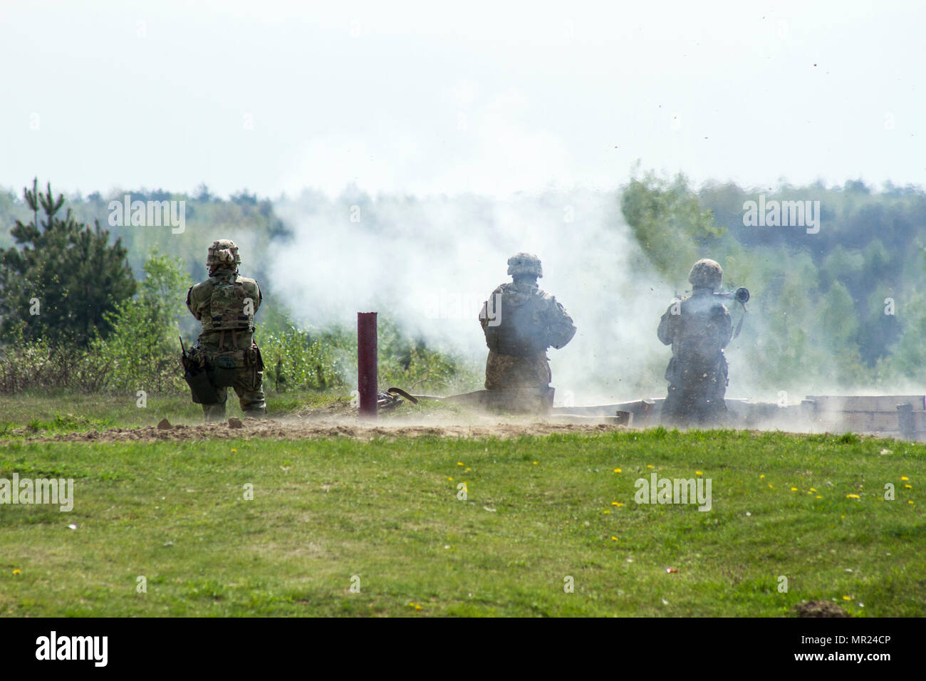 A Ukrainian soldier with the 1st Airmobile Battalion, 79th Air Assualt ...