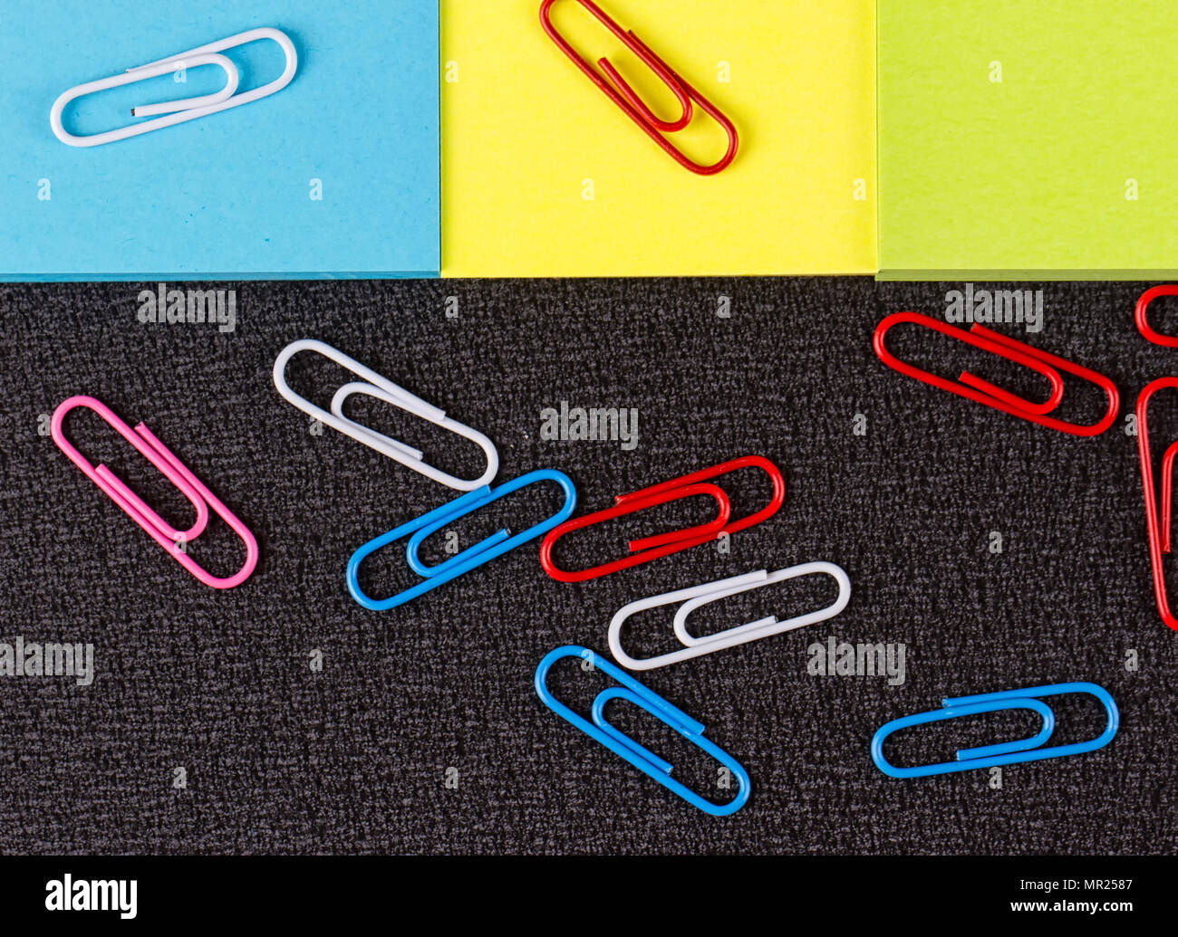 Empty paper s. paper note for add text message with magnet clip Stock ...