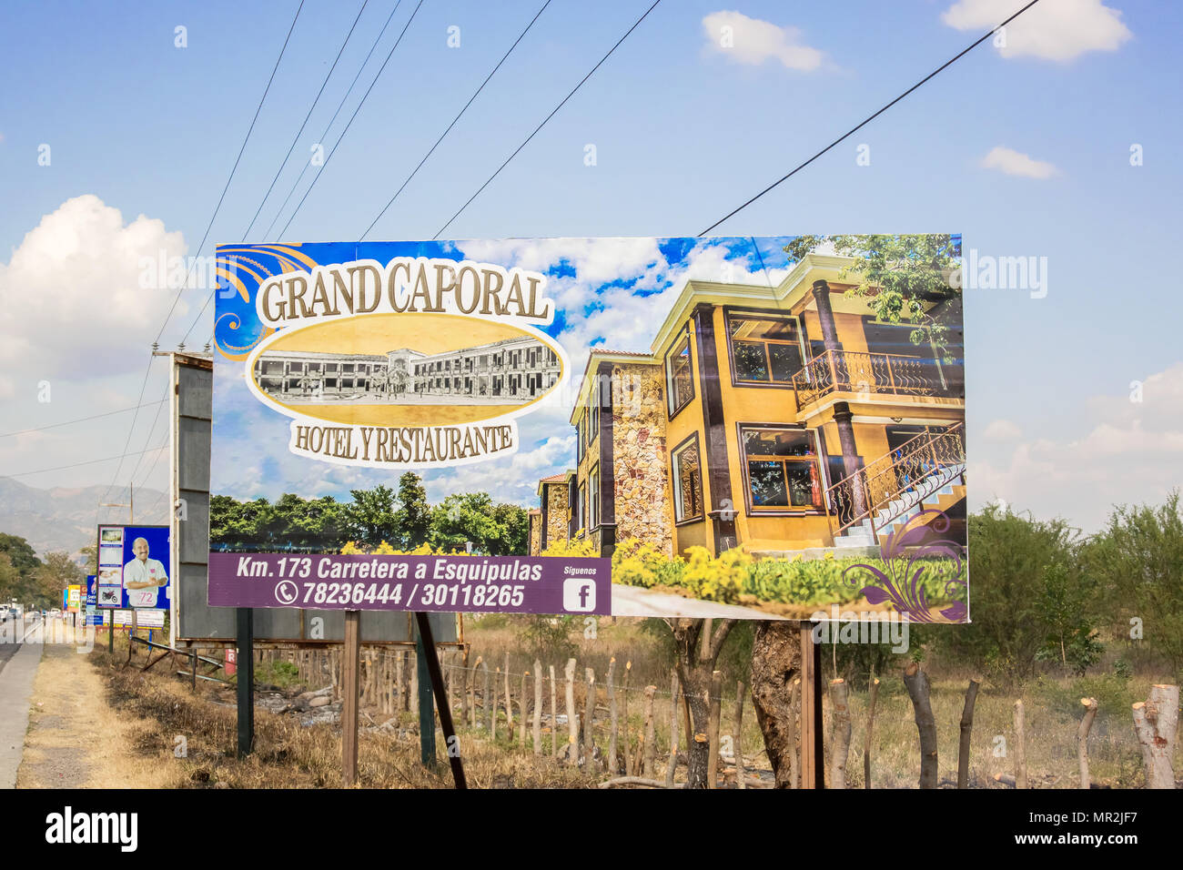 Guatemala road sign hi-res stock photography and images - Alamy