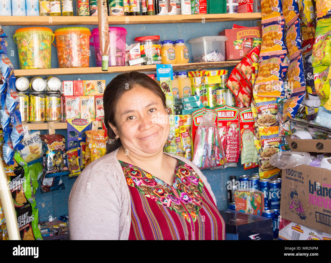 Woman selling goods hi-res stock photography and images - Alamy