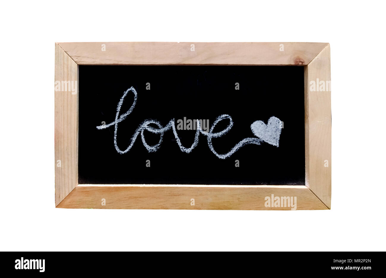 Love text on chalkboard Cut Out Stock Images & Pictures - Alamy
