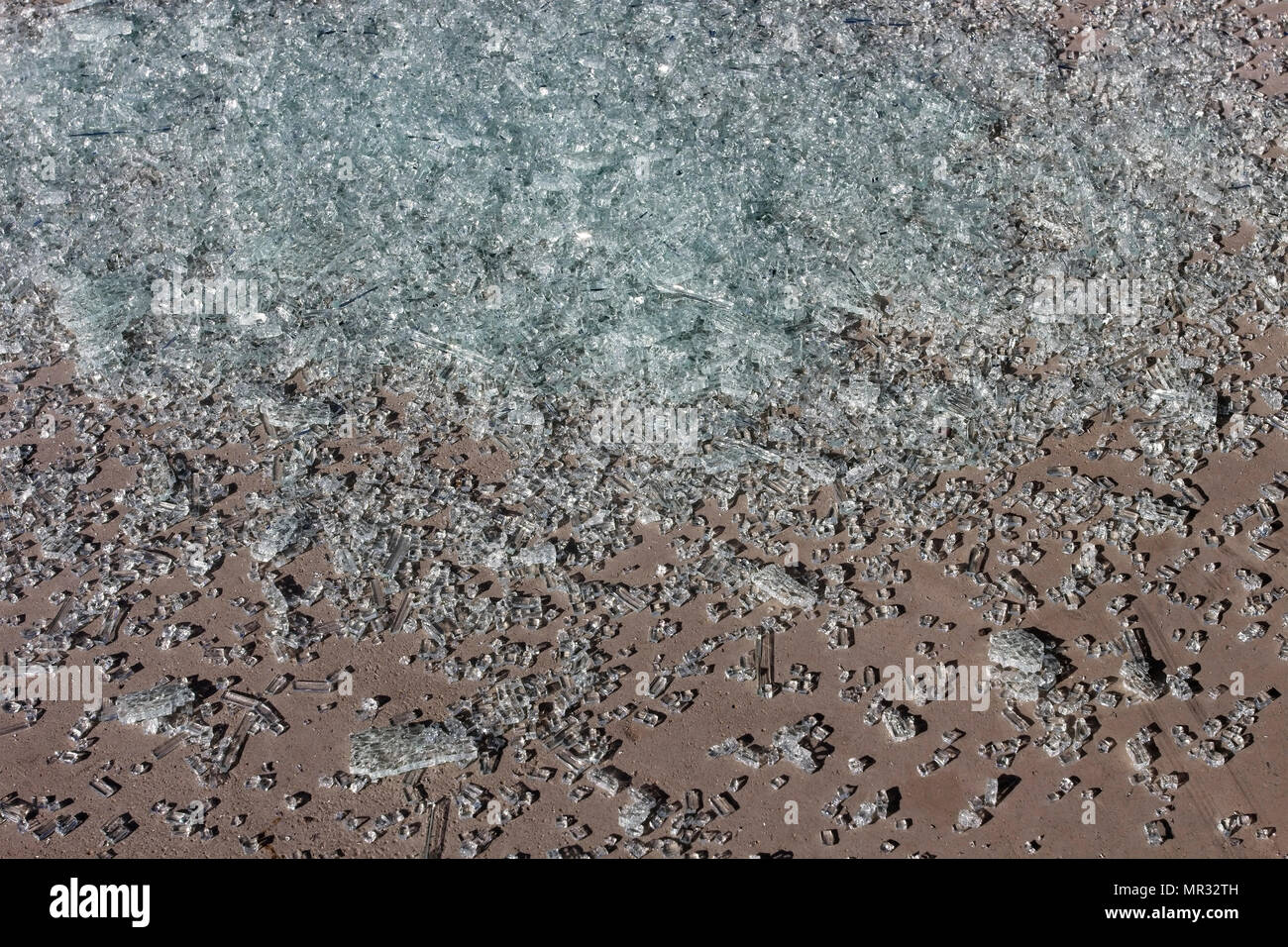 broken glass on ground Stock Photo - Alamy