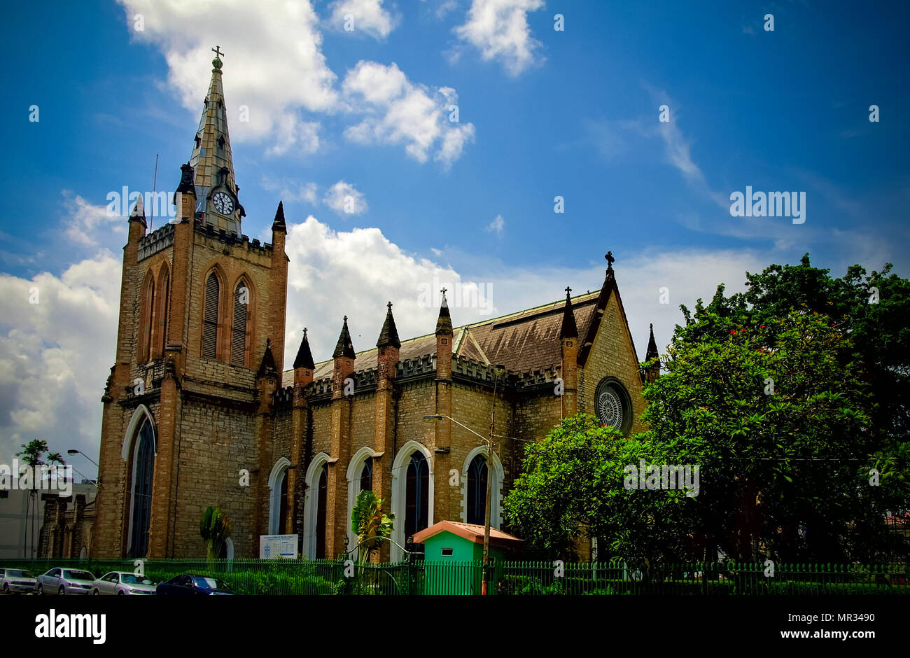 Exterior view to Trinity Cathedral at Port-of-Spain in Trinidad and ...