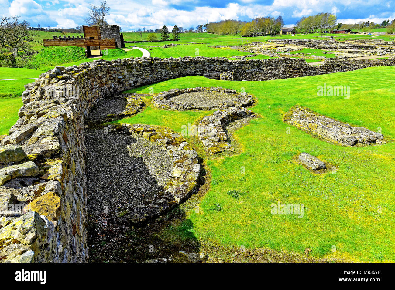Vindolanda Roman Fort and Museum Northumberland living area Severan ...