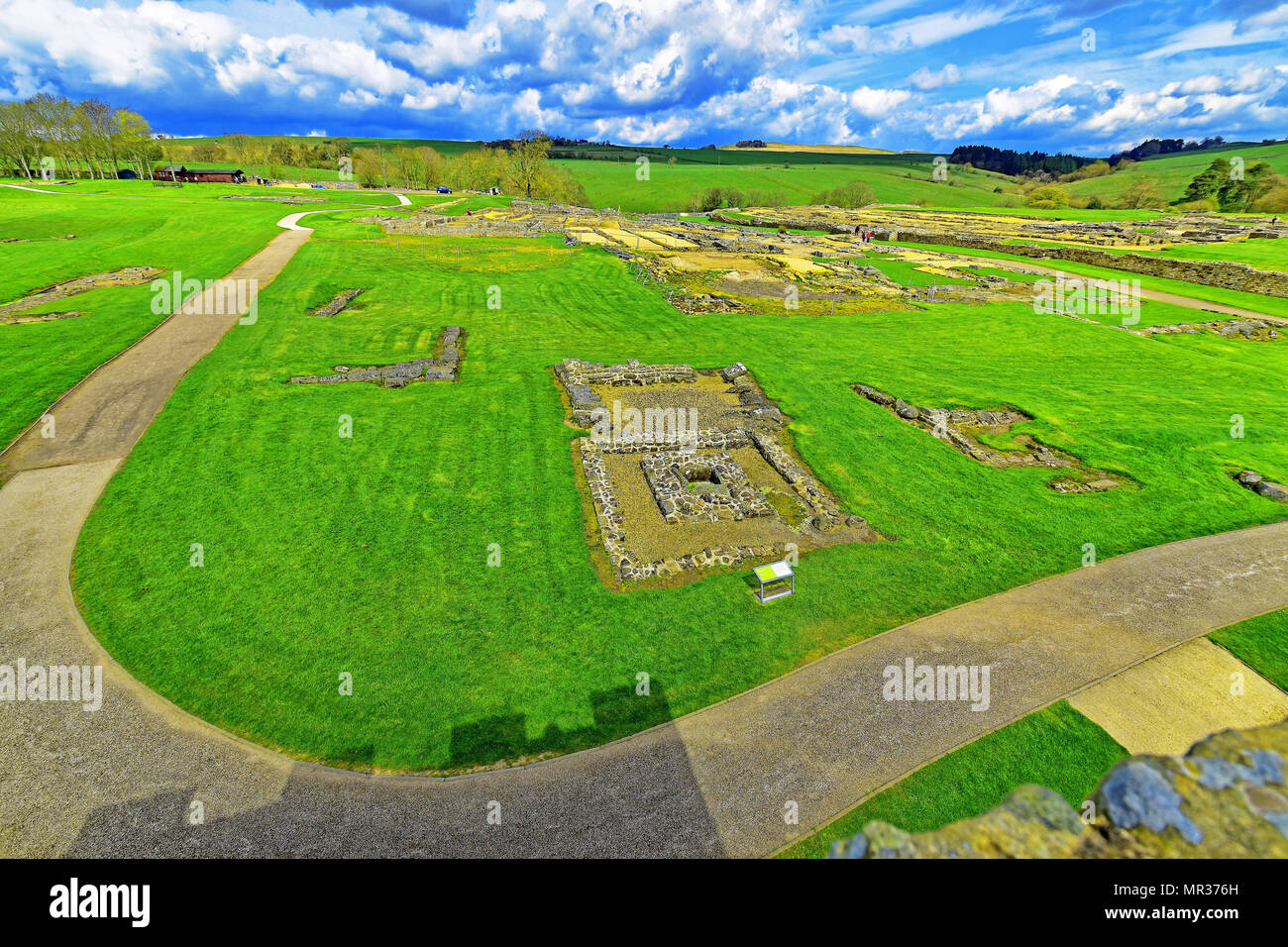 Vindolanda Roman Fort and Museum Northumberland fort and living areas ...