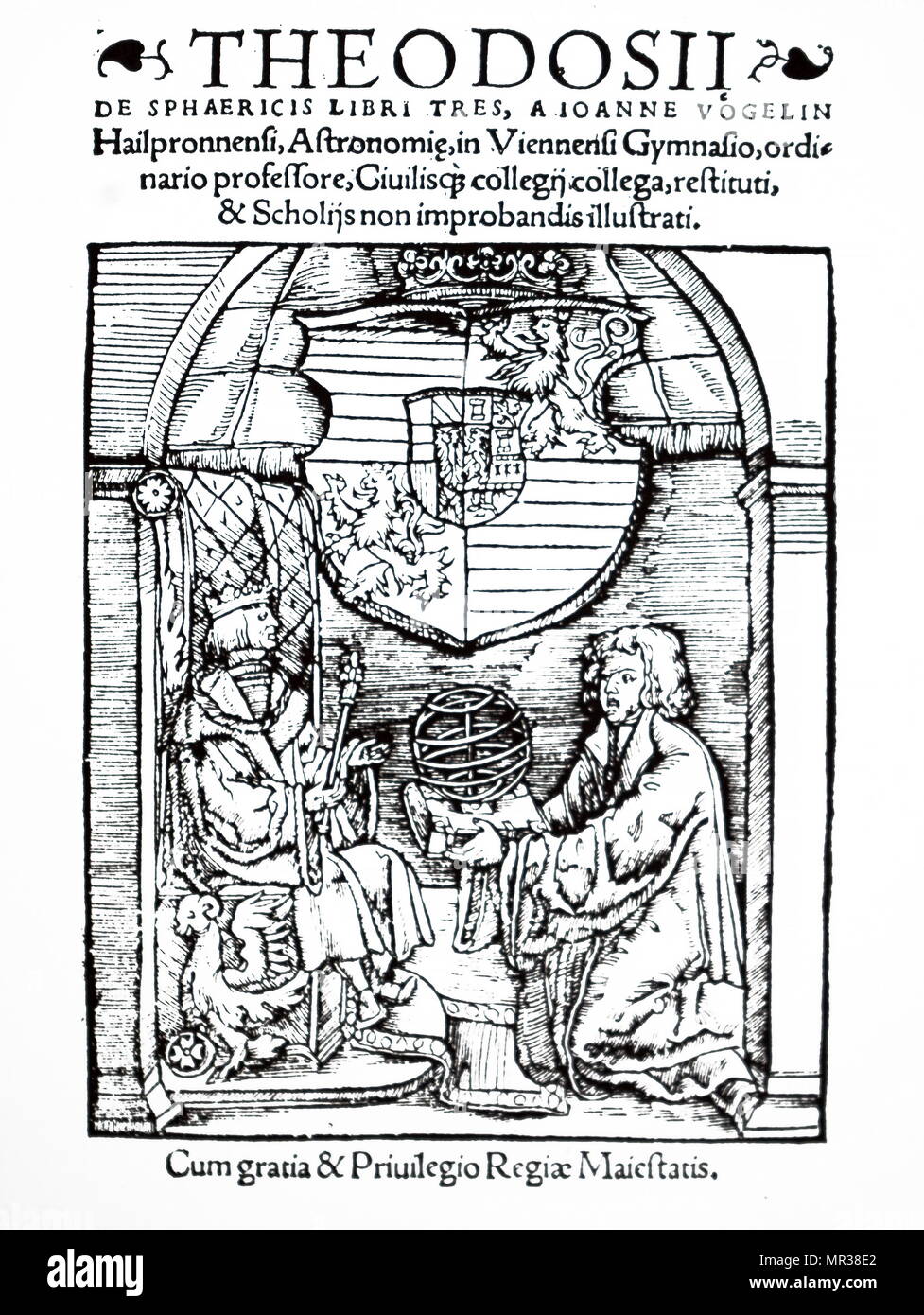 Title page of the translated version of De Sphaericus of Theodosius of ...