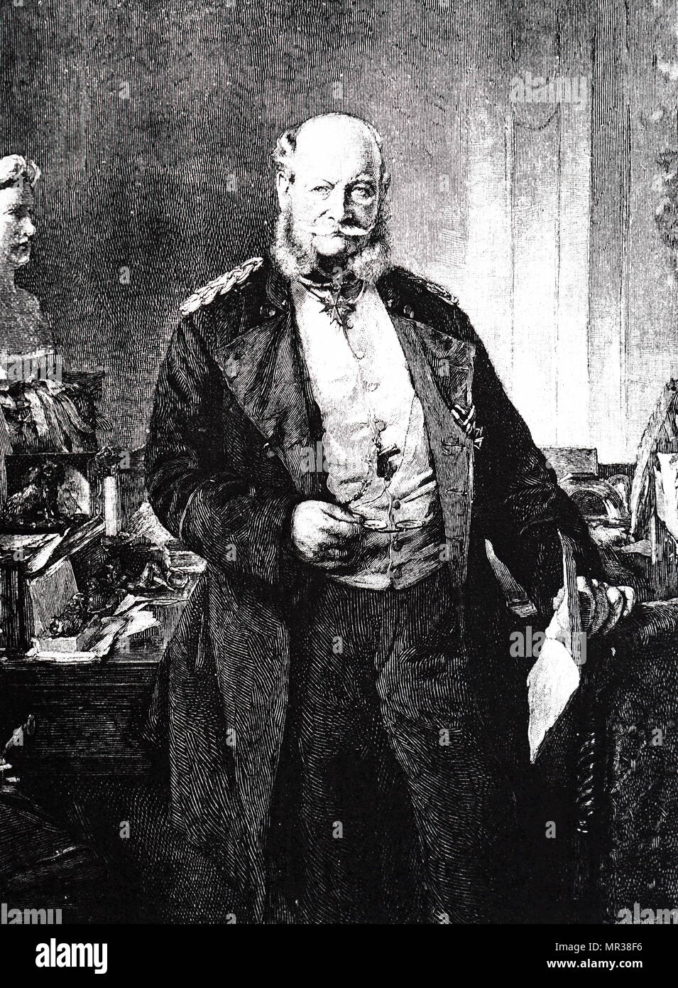 Portrait of William I (1797-1888) King of Prussia and the first Emperor ...