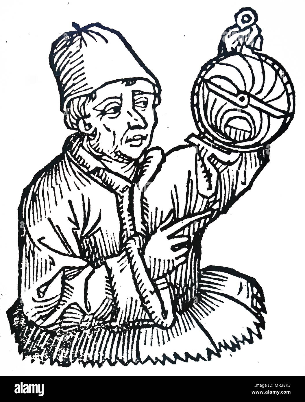 Portrait of Regiomontanus (1436-1476) a German mathematician and ...