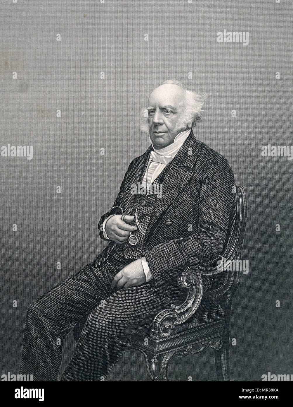 Portrait of Andrew Reed (1787-1862) an English Congregational minister ...