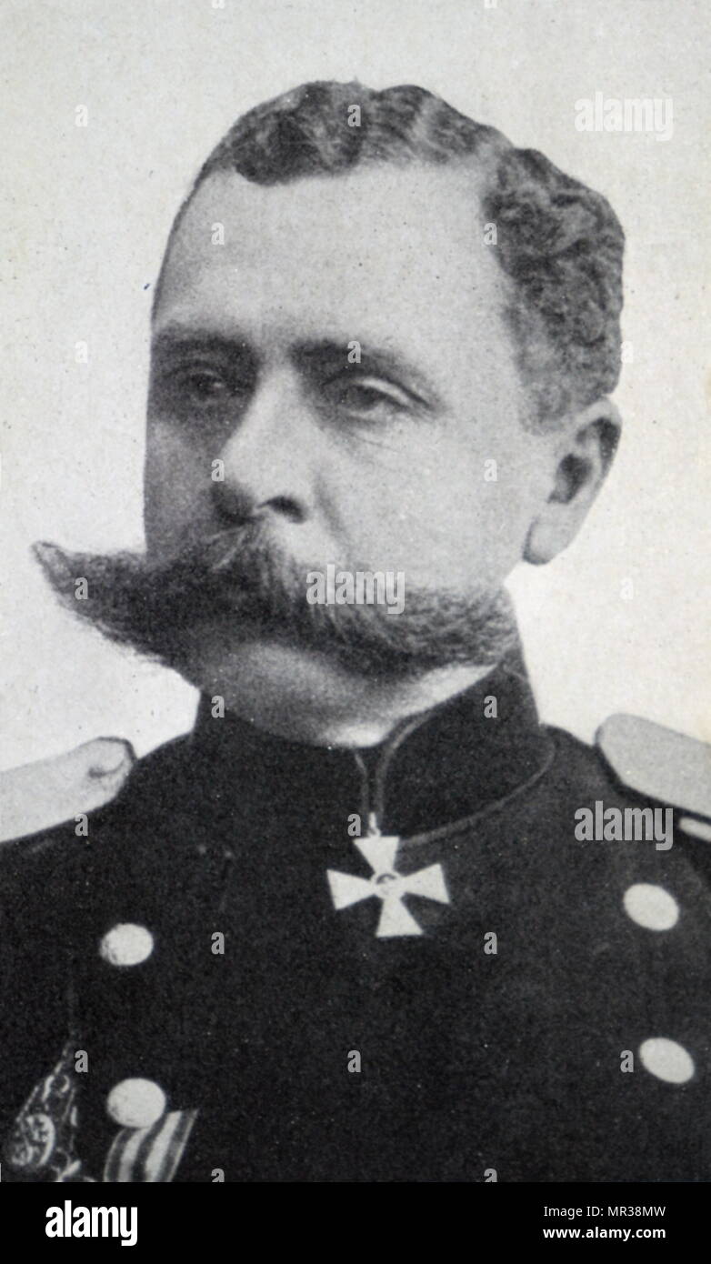 Photographic portrait of Paul von Rennenkampf (1854-1918) a Russian ...