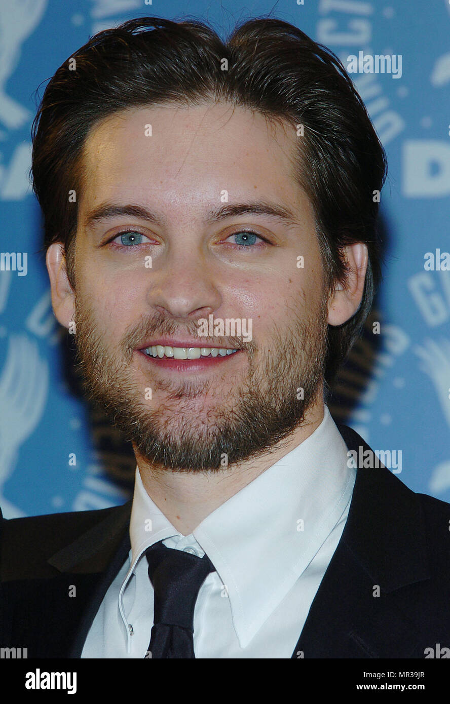 Tobey Maguire at the Director Guild Awards 2004 at the Century Plaza ...