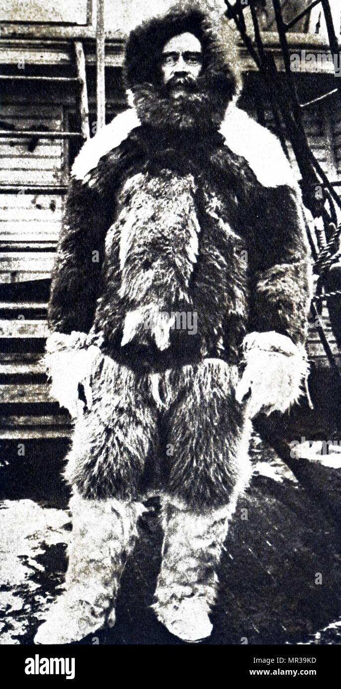 Photograph of Robert Peary (1856-1920) an American explorer and United ...