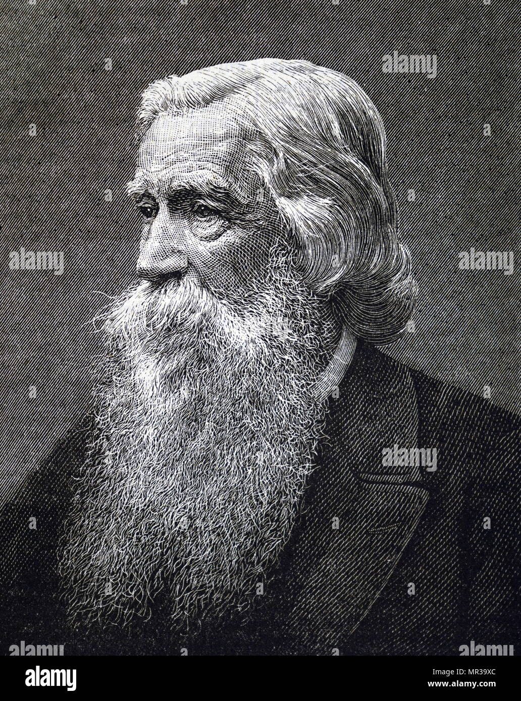 Portrait of John Gibson Paton (1824-1907) a Protestant missionary to ...