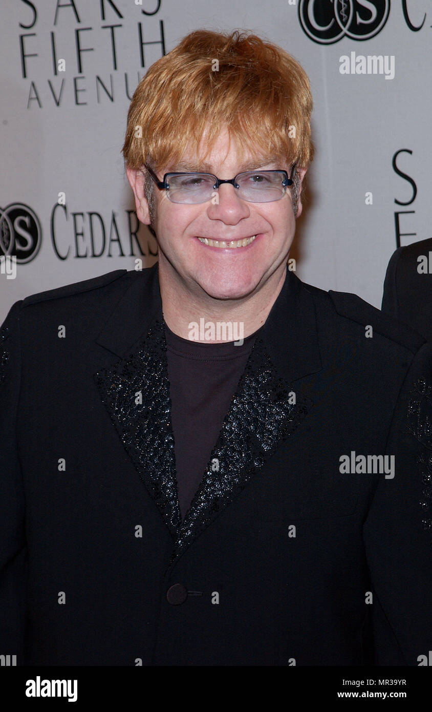 Elton Jones arriving at the benefit for the Cedars Sinai research for ...