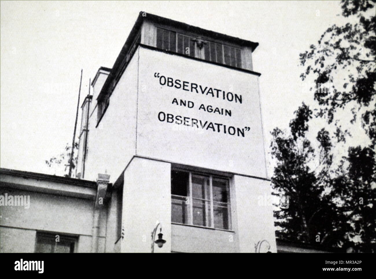 Photograph of the upper part of the laboratory building in Koltushy ...