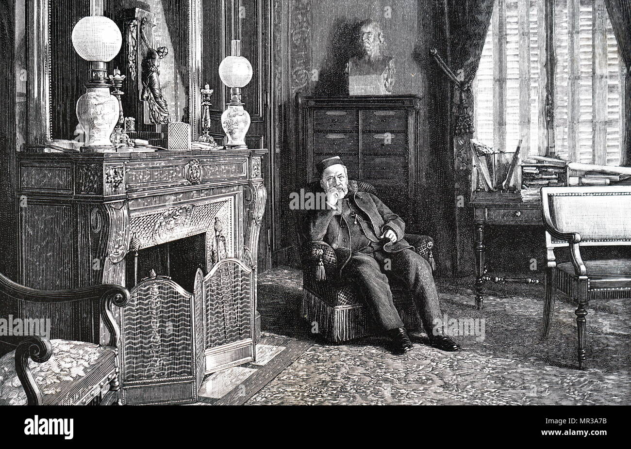 Portrait of Louis Pasteur (1822-1895) a French biologist ...