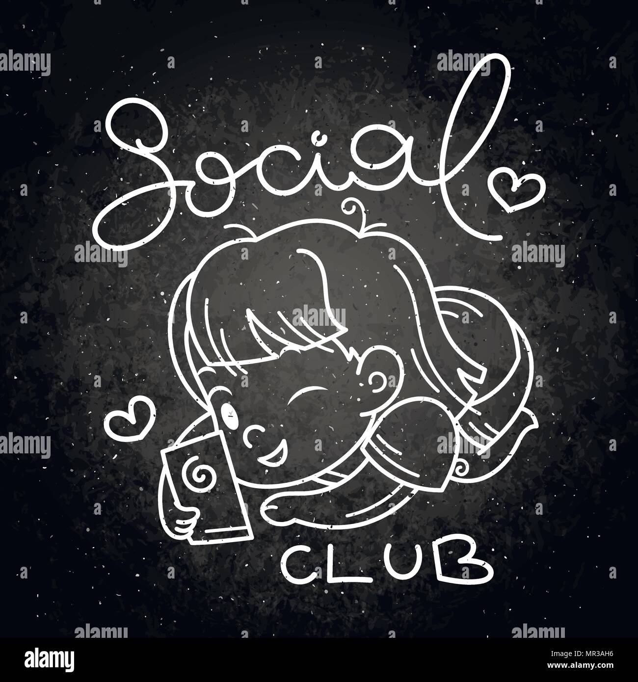 Cute kids club Stock Vector Images - Alamy