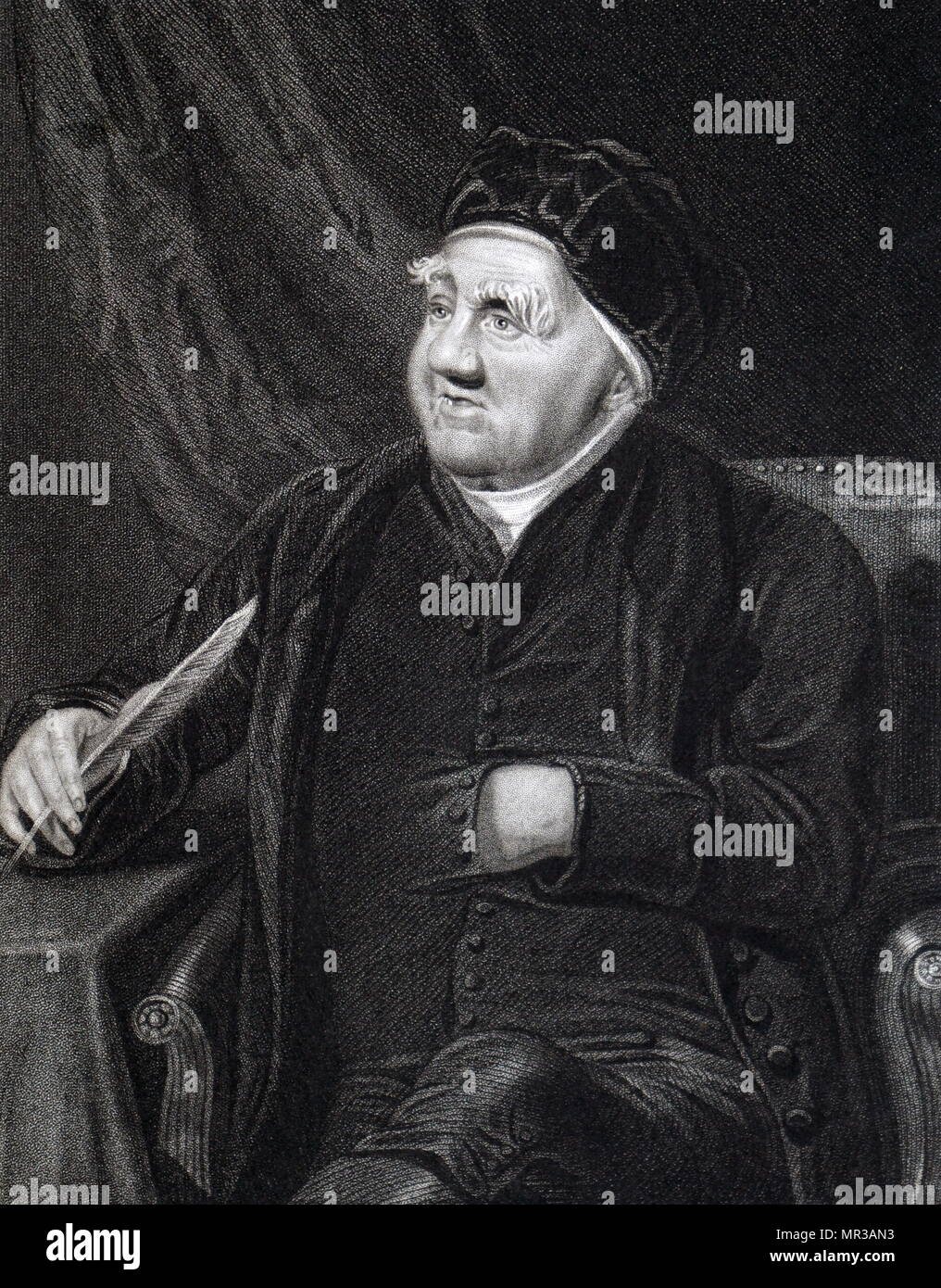 Portrait of Samuel Parr (1747-1825) an English schoolmaster, writer ...