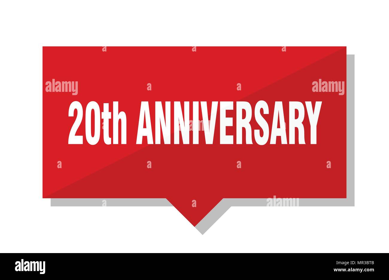 20th anniversary red square price tag Stock Vector Image & Art - Alamy