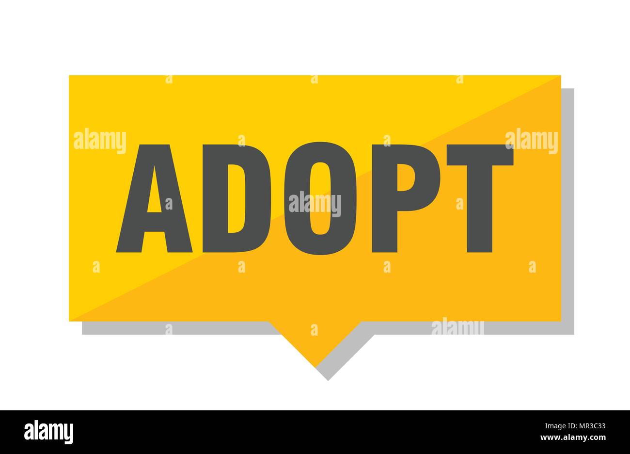 adopt yellow square price tag Stock Vector Image & Art - Alamy