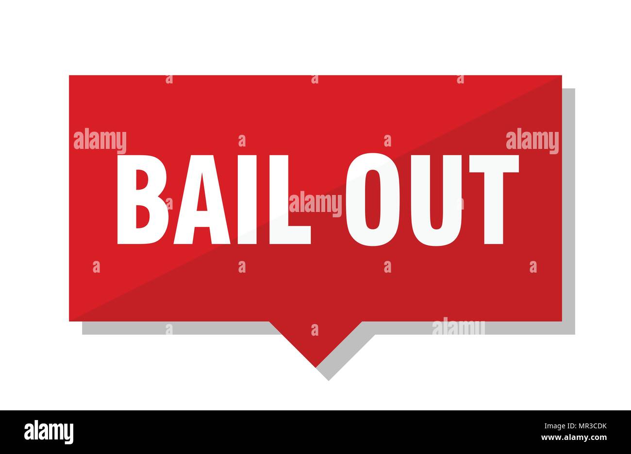 bail out red square price tag Stock Vector Image & Art - Alamy