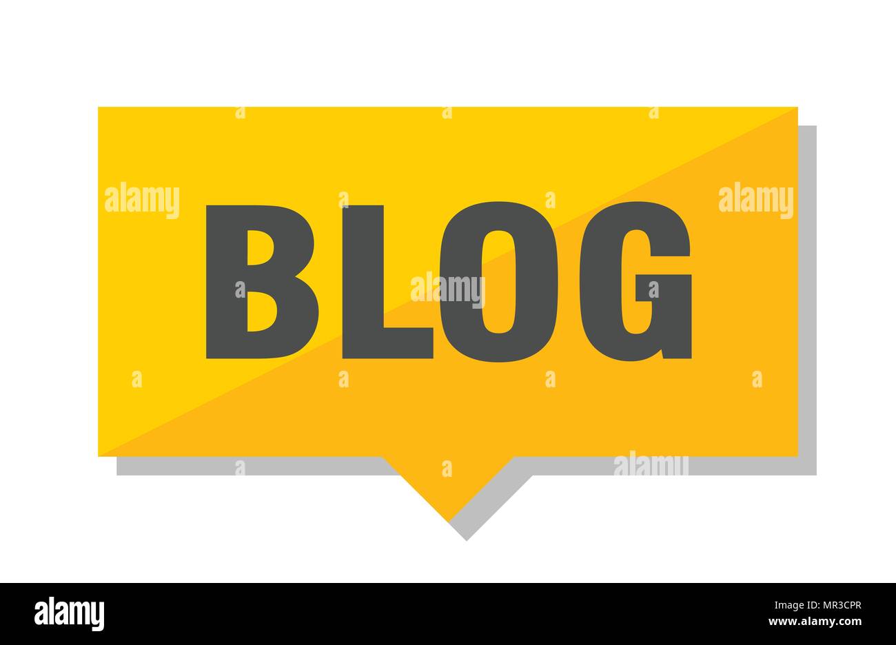 blog yellow square price tag Stock Vector Image & Art - Alamy