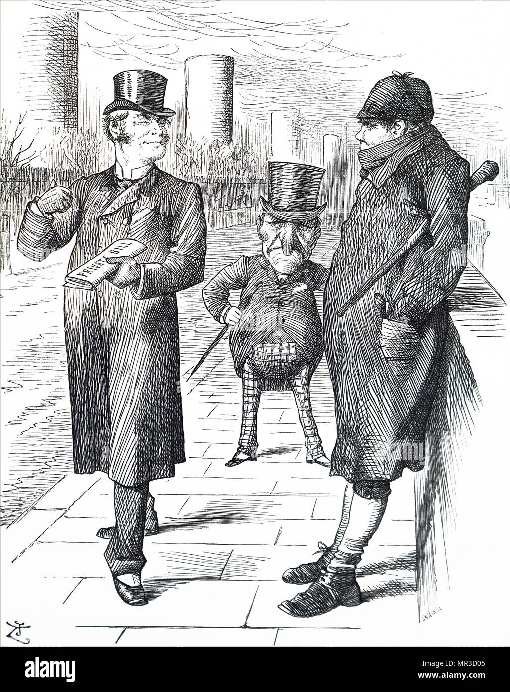 Cartoon commenting on a new private bill. A private bill is a proposal ...