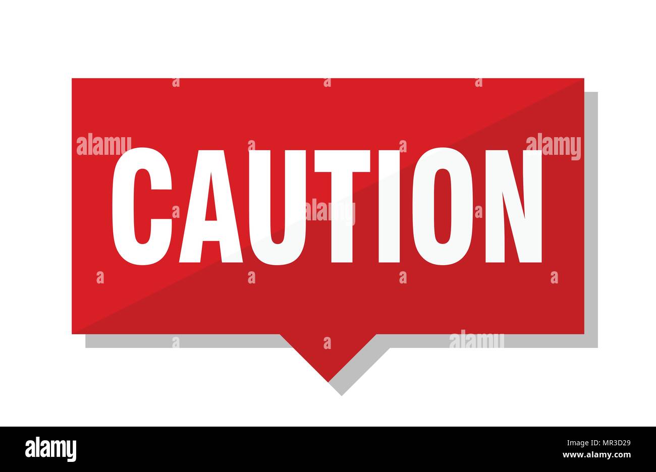 caution red square price tag Stock Vector Image & Art - Alamy