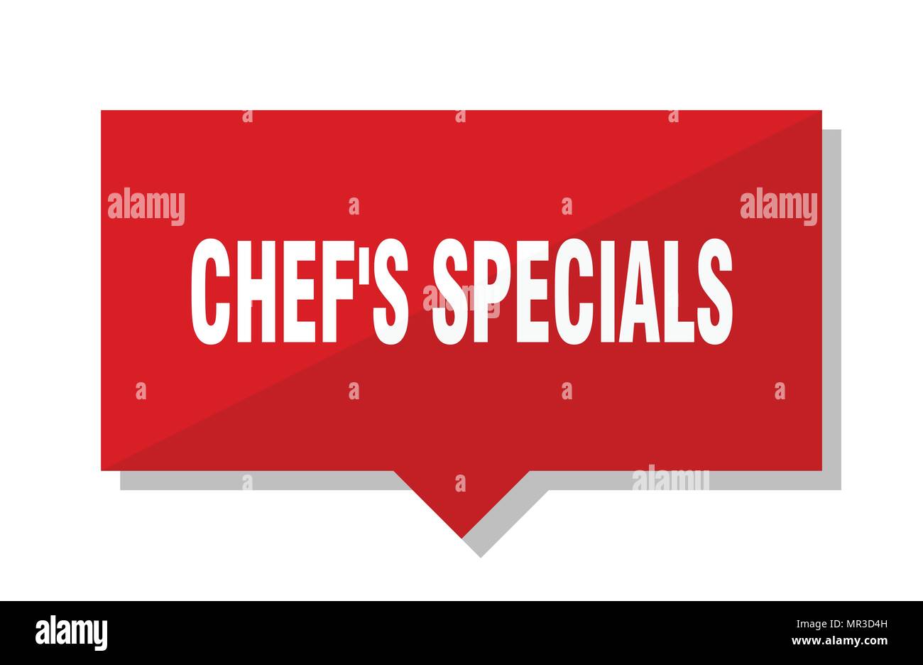 chef's specials red square price tag Stock Vector Image & Art - Alamy