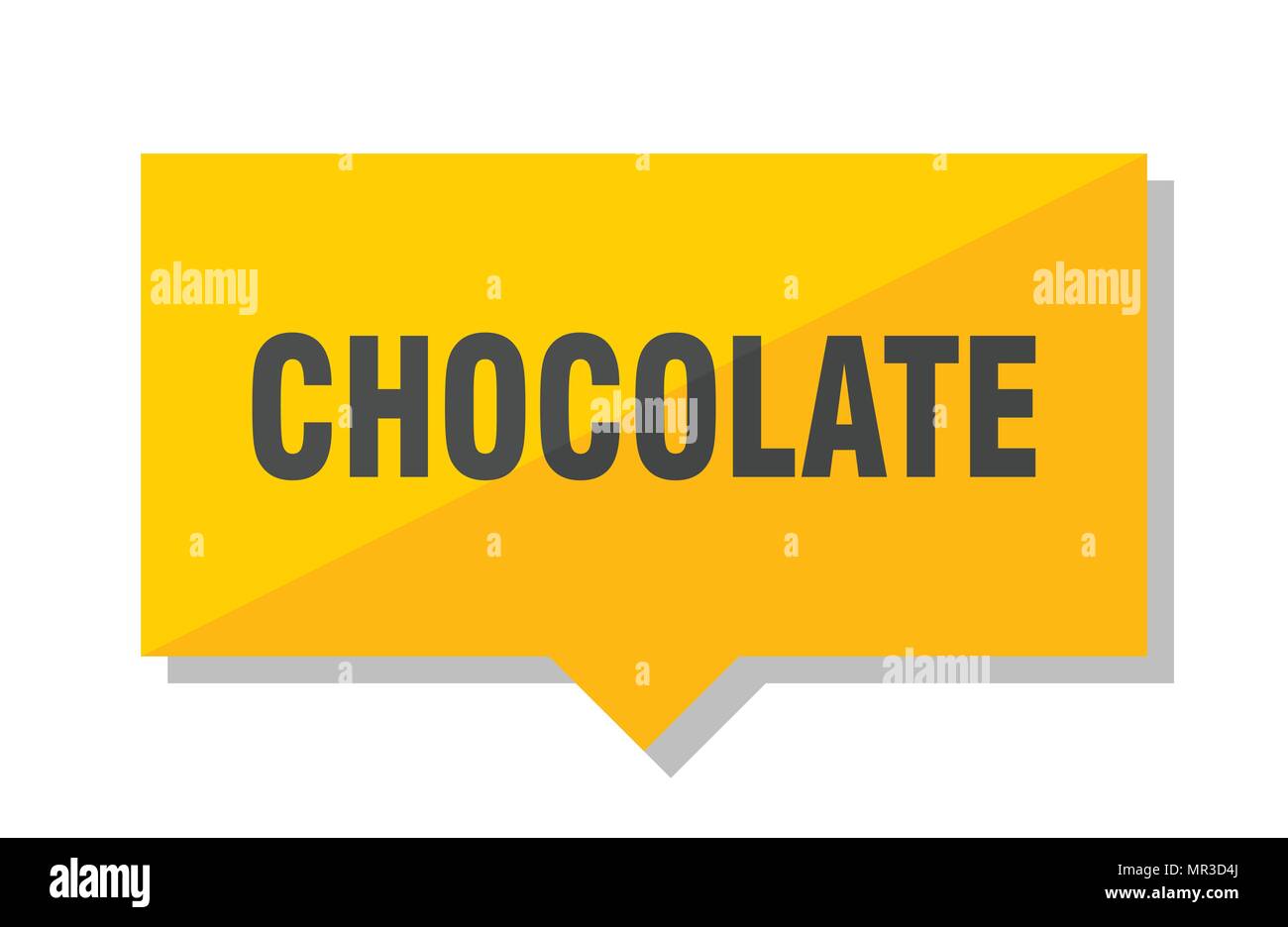 chocolate yellow square price tag Stock Vector Image & Art - Alamy