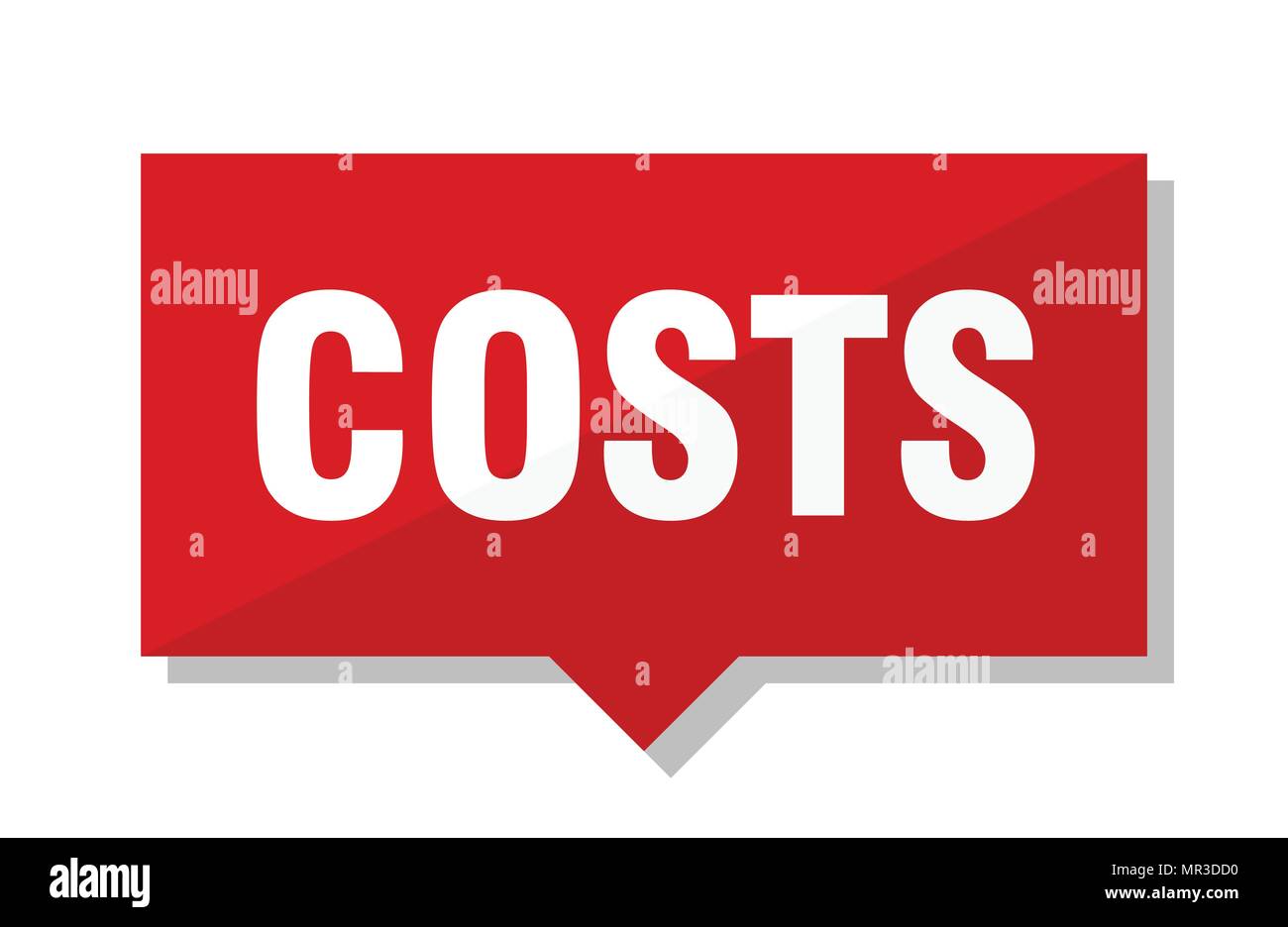 costs red square price tag Stock Vector Image & Art - Alamy