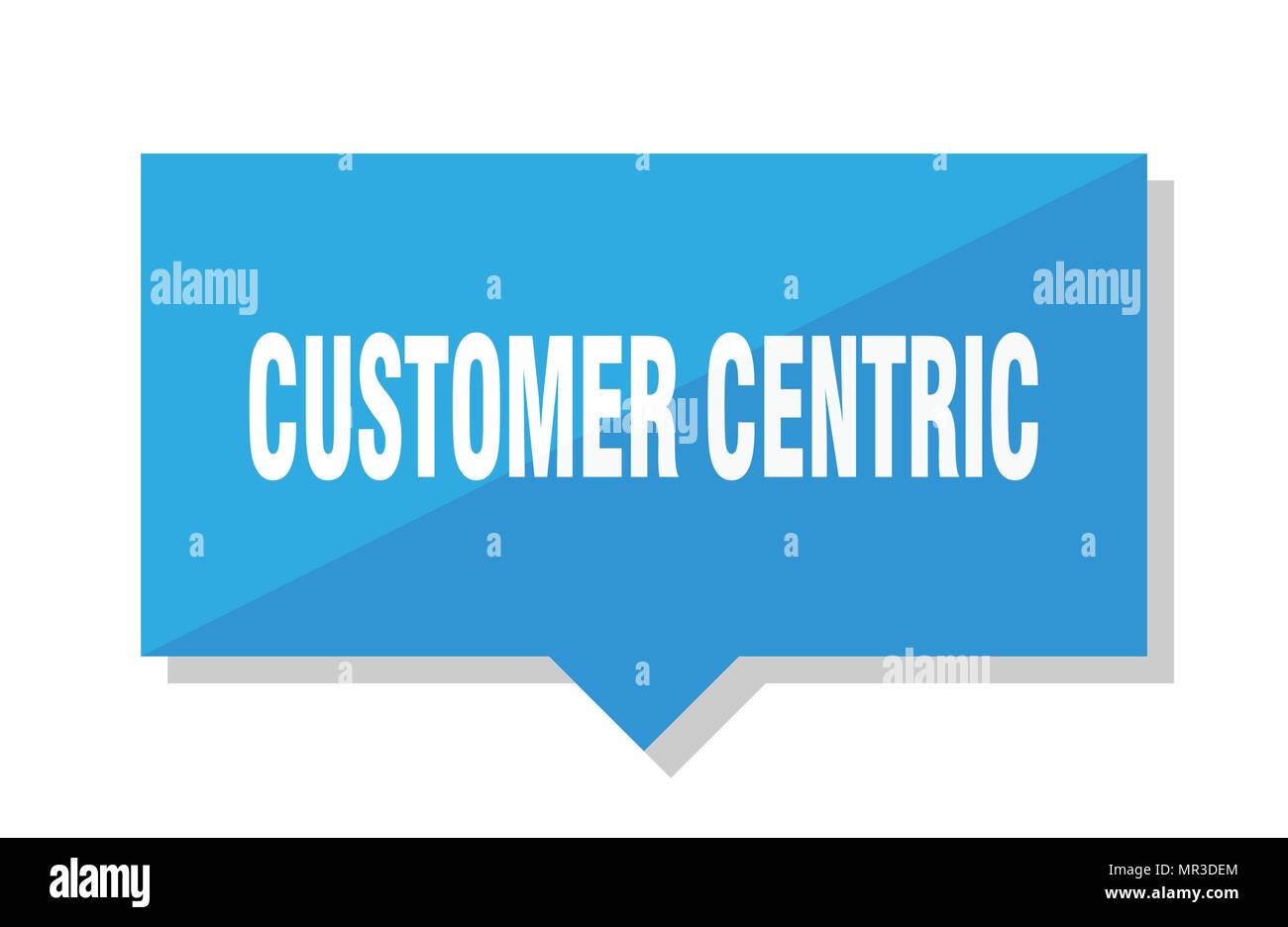 customer centric blue square price tag Stock Vector Image & Art - Alamy