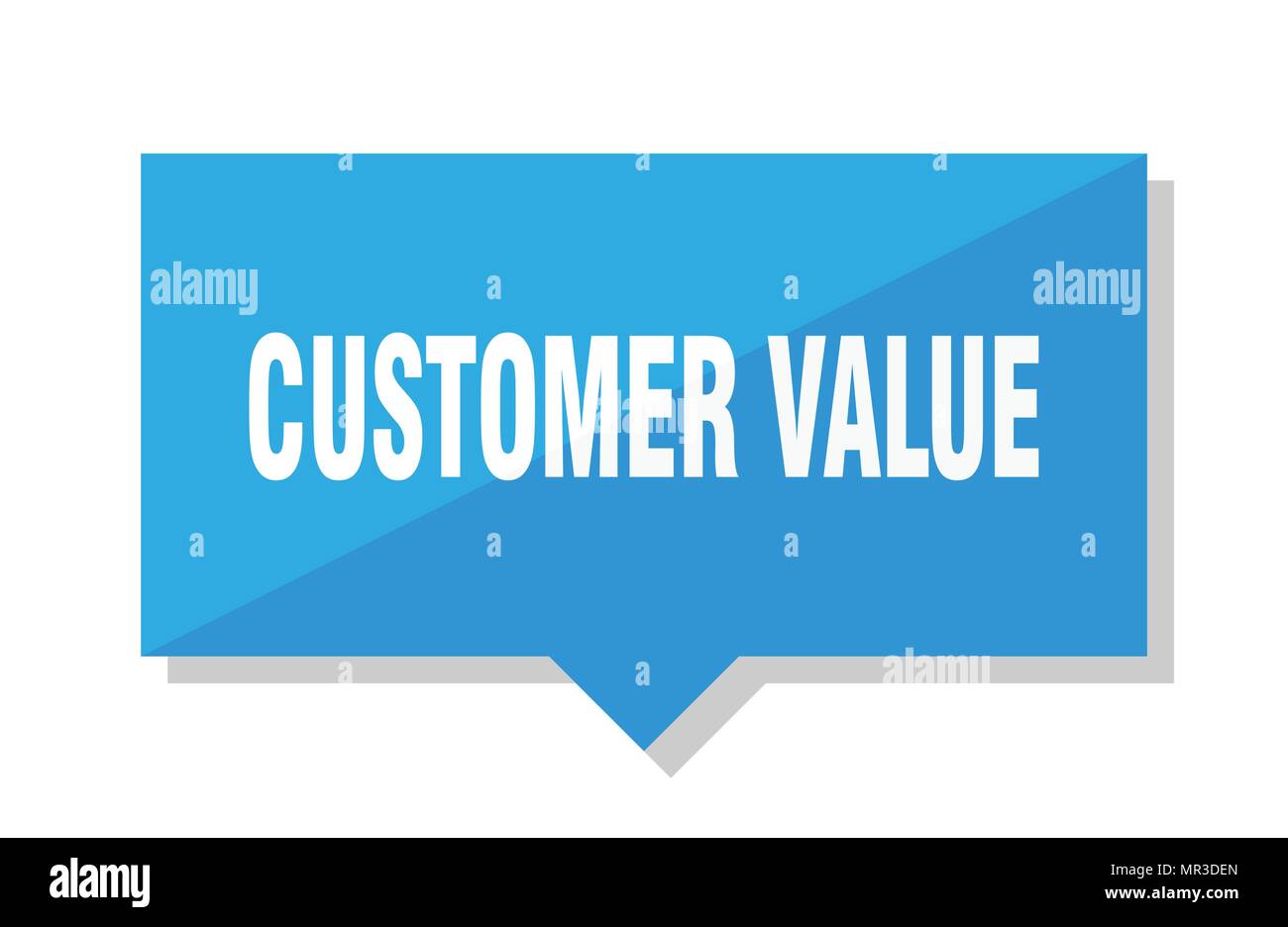 customer value blue square price tag Stock Vector Image & Art - Alamy
