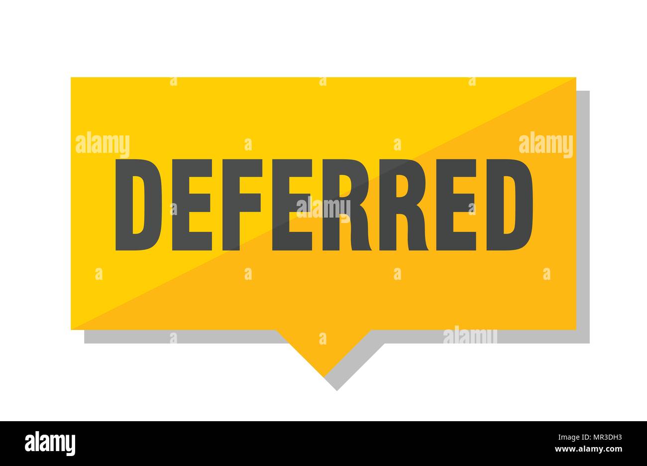 deferred yellow square price tag Stock Vector Image & Art - Alamy