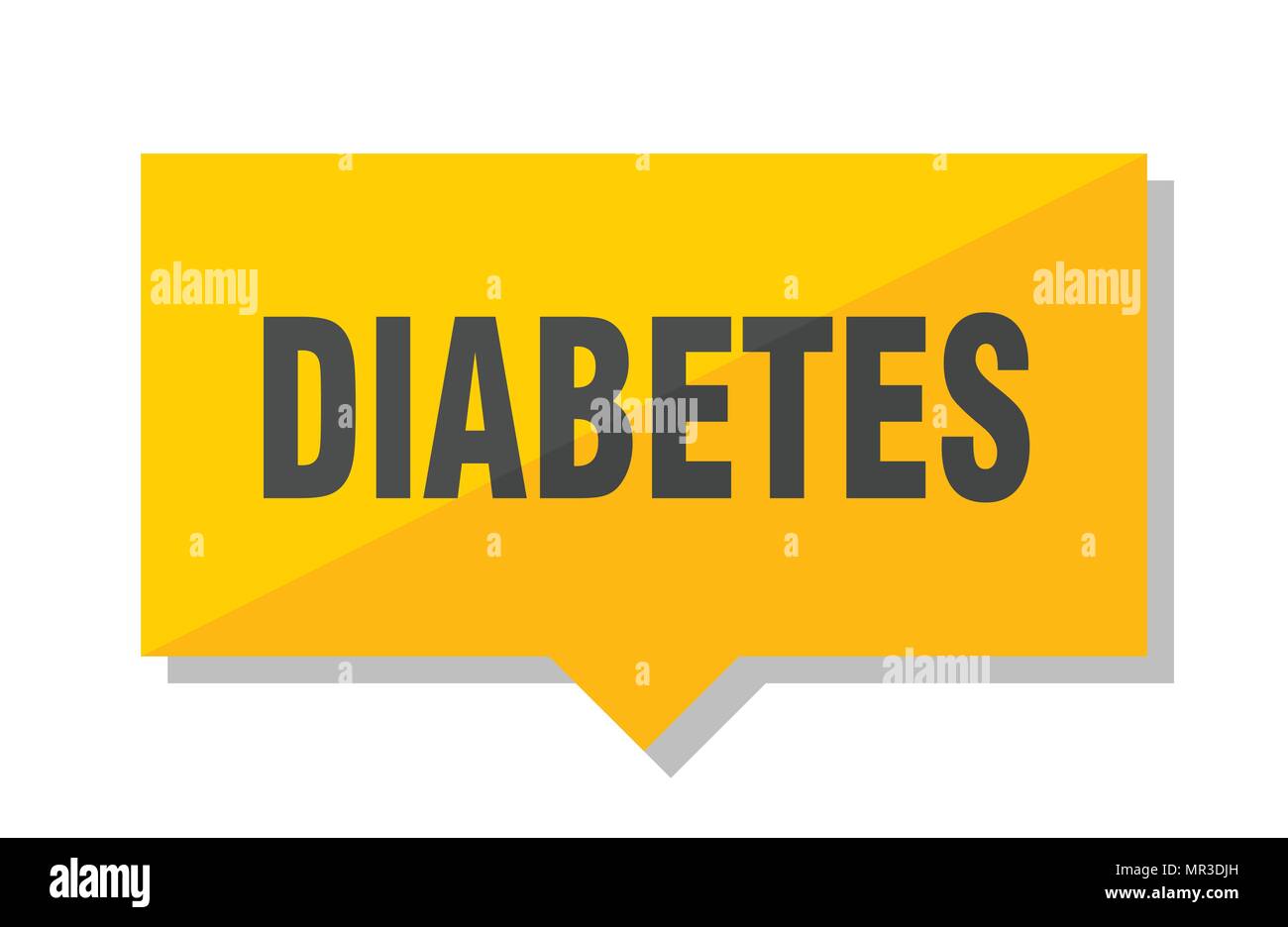diabetes yellow square price tag Stock Vector Image & Art - Alamy