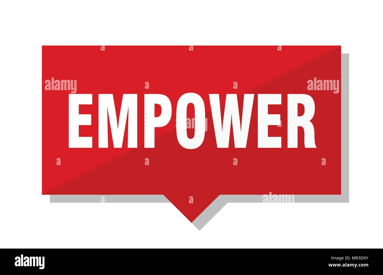 empower red square price tag Stock Vector Image & Art - Alamy