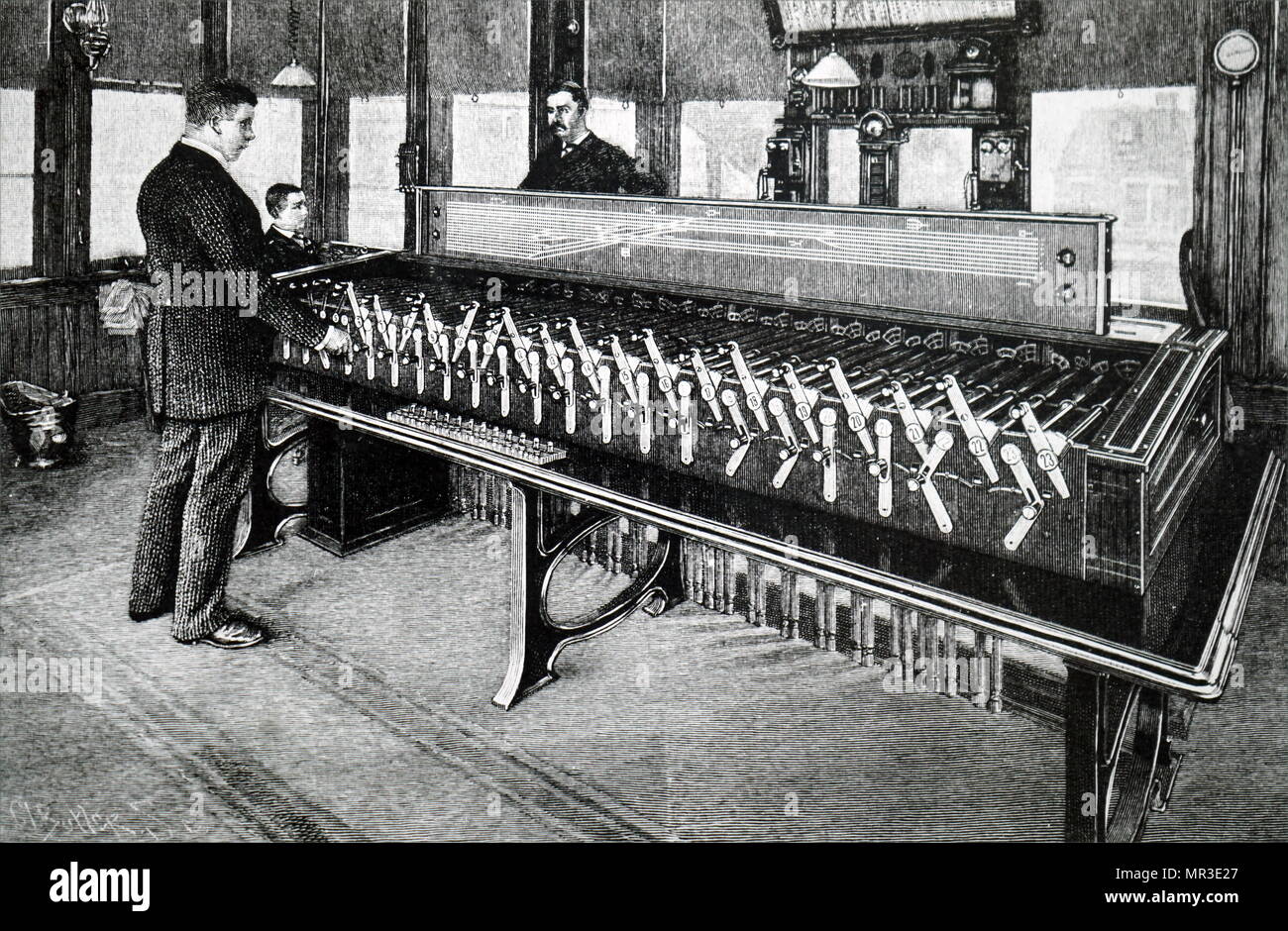 Illustration depicting the instrument panel for pneumatic signalling ... Illustration depicting the instrument panel for pneumatic signalling ...