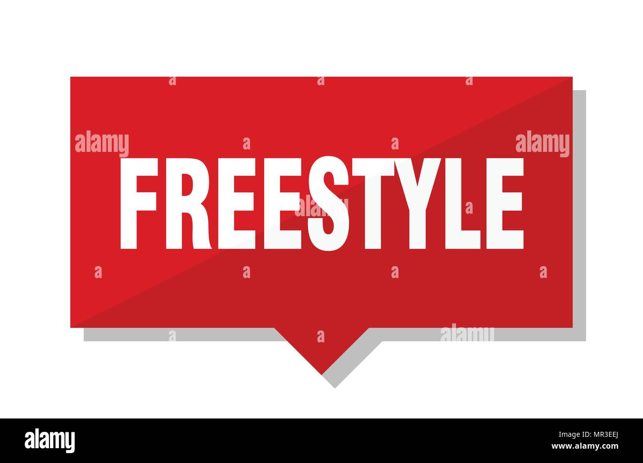 freestyle red square price tag Stock Vector Image & Art - Alamy