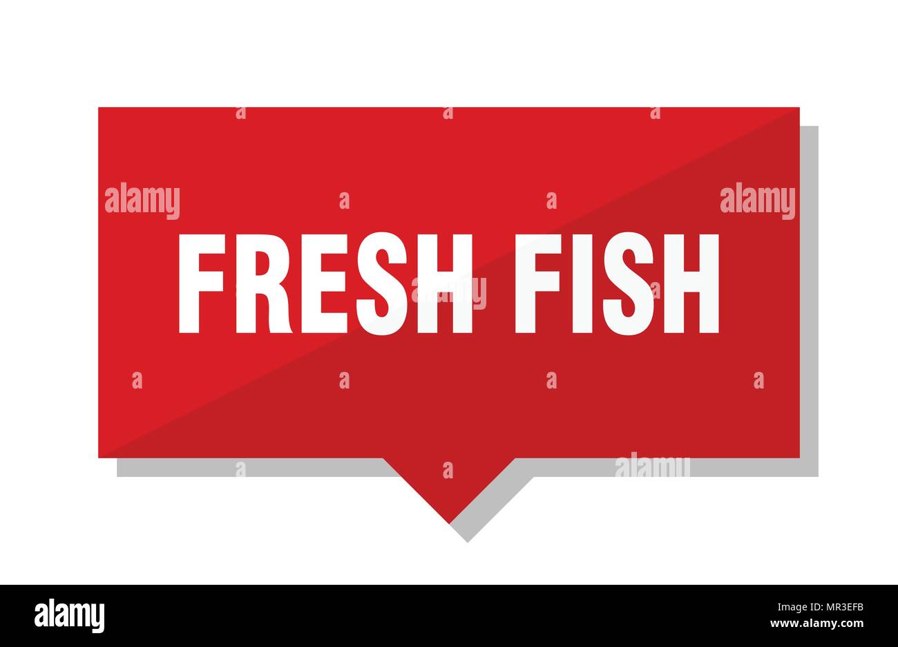 fresh fish red square price tag Stock Vector Image & Art - Alamy