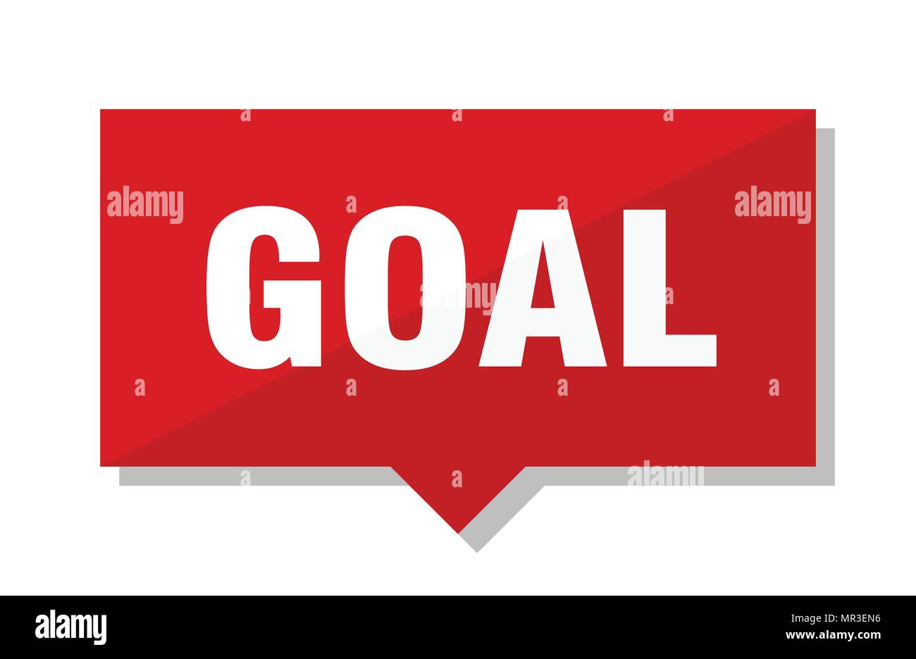 goal red square price tag Stock Vector Image & Art - Alamy