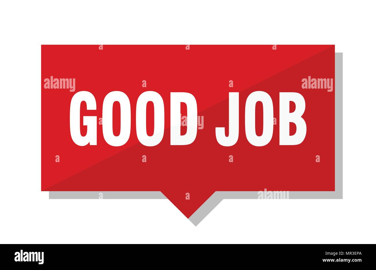 good job red square price tag Stock Vector Image & Art - Alamy