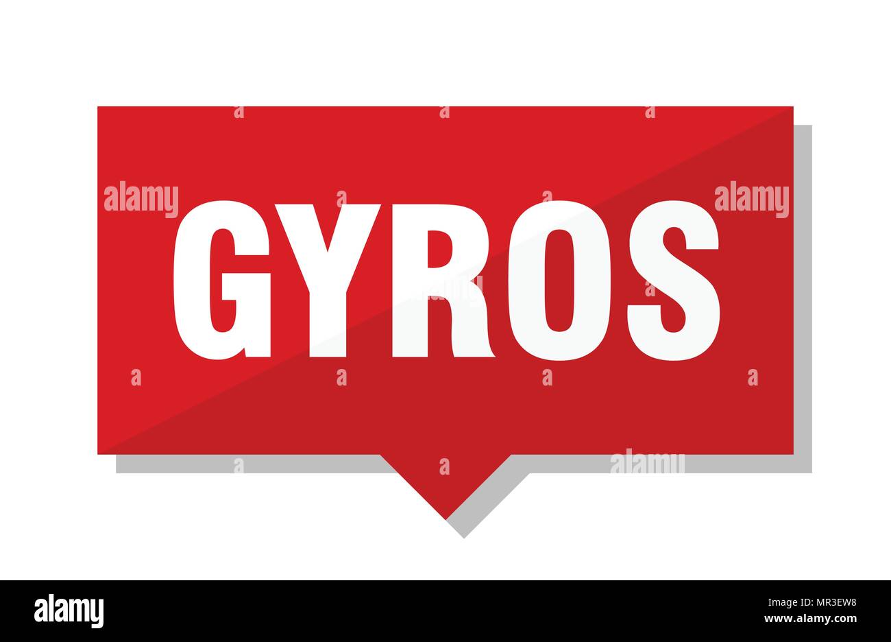 gyros red square price tag Stock Vector Image & Art - Alamy