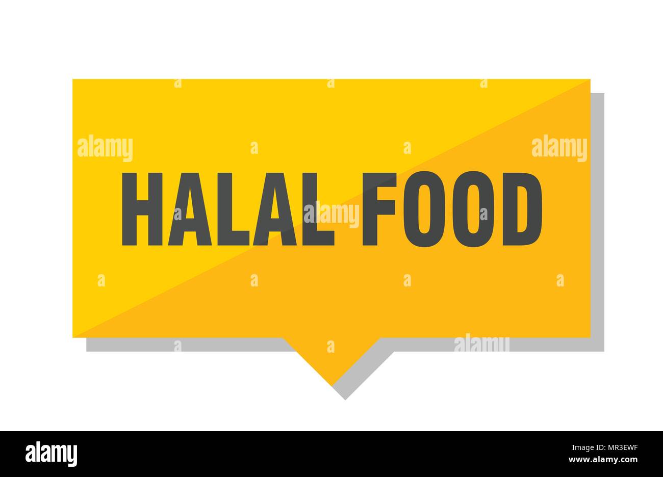 halal food yellow square price tag Stock Vector Image & Art - Alamy